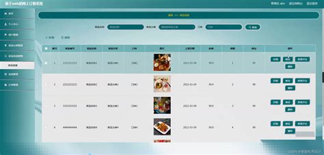 Java基于web的网上订餐系统（开题源码）javaweb网上点餐系统 Csdn博客