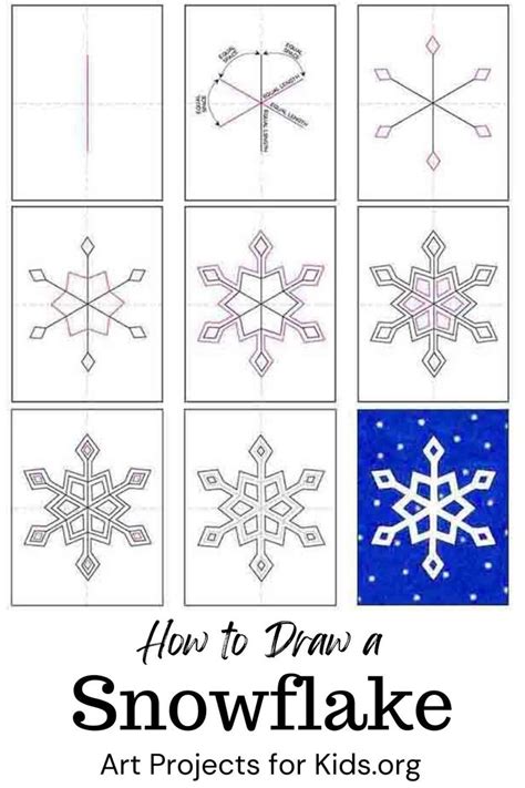 Easy How To Draw A Snowflake Tutorial Video And Snowflake Coloring Page