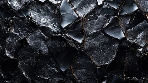 A Striking Close Up Of Obsidian Reveals Its Glassy Texture And Sharp
