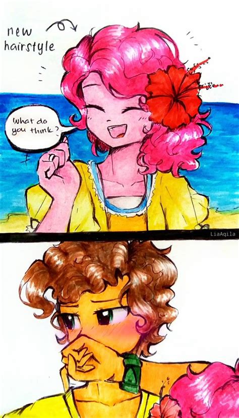 2678489 Safe Artist Liaaqila Cheese Sandwich Pinkie Pie Human