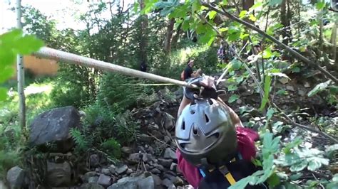 Tyrolean Traverse Obstacle Youtube