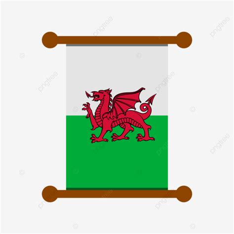 Wales Flag Roll Wales Wales Flag Worldcup Png And Vector With