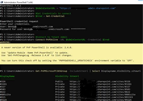Powershell Script To Output What Sharepoint Online Sites Have Privacy Set To Public And Private