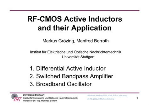 Pdf 1 Differential Active Inductor 2 Switched Bandpass · Active Inductor Size Picture