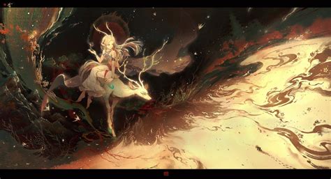 Nine Colored Deer Arknights And More Drawn By Shouyehong Danbooru