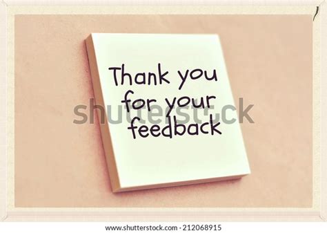 Text Thank You Your Feedback On Stock Photo 212068915 Shutterstock