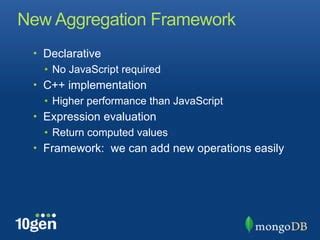 MongoDB Aggregation Framework PPT