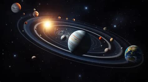 Solar System With Many Planets Background Solar System Real Picture Background Image And