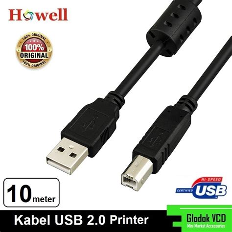สาย Usb Howell Ab สําหรับเครื่องพิมพ์ 10m Shopee Thailand