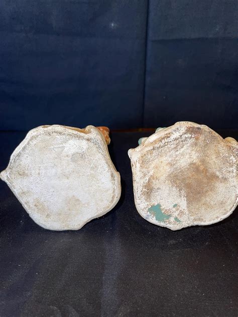 Vintage Chalkware Boy And Girl 1940s Etsy