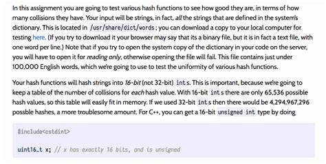 Solved Data Structures In C Testing Hash Functions Chegg