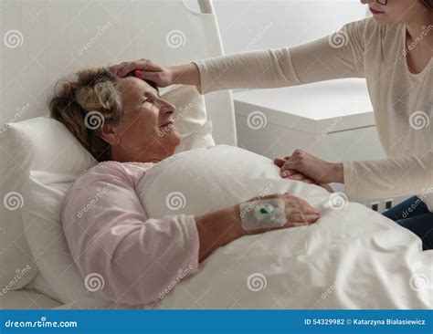 Ill Grandma In Hospital Stock Photo Image Of Mother 54329982