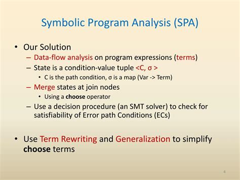 Ppt Symbolic Program Analysis Using Term Rewriting And Generalization