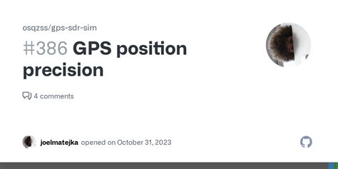 Gps Position Precision · Issue 386 · Osqzssgps Sdr Sim · Github