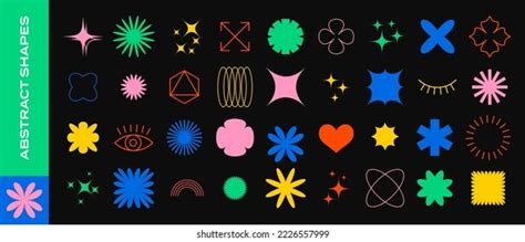 Shape Elements Geometric Abstract Graphic Design Stock Vector Royalty