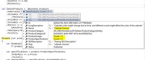 Eager Loading Fails To Include Collections For The First Item In The