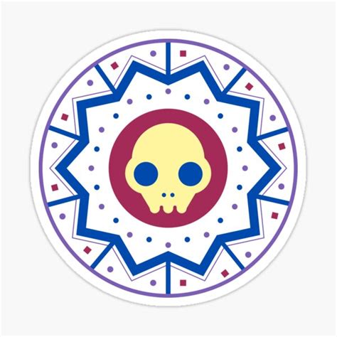 Classic Skull Design Sticker For Sale By Skylockuk Redbubble