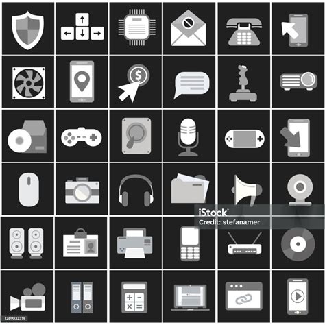 플랫 아이콘디자인 현대 벡터 일러스트는 다양한 금융 서비스 항목 웹 및 기술 개발 비즈니스 관리 기호 마케팅 항목 및 사무용 장비의 큰 세트를 배경으로 설계합니다 0명에