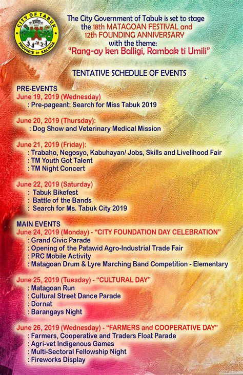 Kalinga Journal 18th Matagoan Festival And 12th Founding Facebook