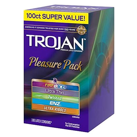Trojan Pleasure Pack Lubricated Condoms 100ct Variety Pack Ebay