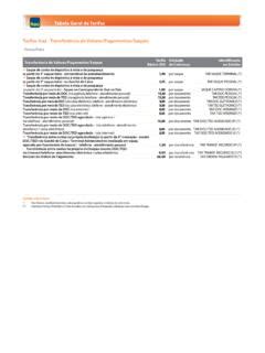 Tabela Geral de Tarifas Banco Itaú tabela geral de tarifas banco