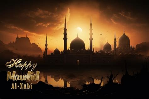 Premium Ai Image Happy Mawlid Alnabi The Celebration Of The Birthday