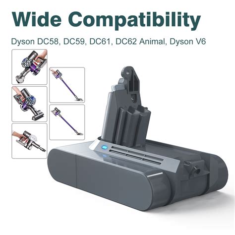 Dyson V6 Battery Replacement DC58 21 6V 2000mAh 43 2Wh Li Ion Handheld