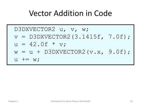 Intro To Game Physics With Box2d Chapter 2 Part 1 Ppt