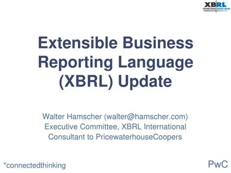 Ppt Extensible Business Reporting Language Xbrl Update Powerpoint