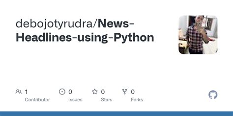 Github Debojotyrudranews Headlines Using Python