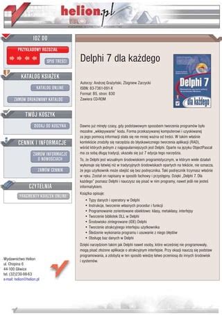 Delphi 7 dla każdego PDF