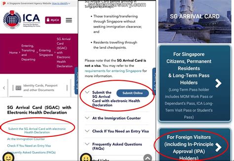 Arrival Card Singapore Ica Warns Of Fake Sg Arrival Card Website