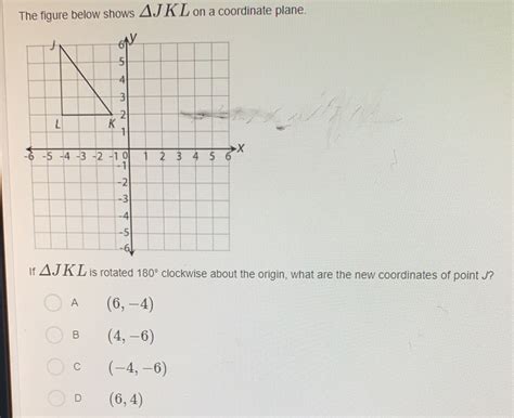 Solved The Figure Below Shows Delta JKL On A Coordinate Plane If