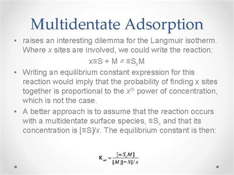 Adsorption And Mineral Surface Reactions Lecture 24 Adsorption