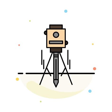 Laser Building Construction Level Tool Abstract Flat Color Icon
