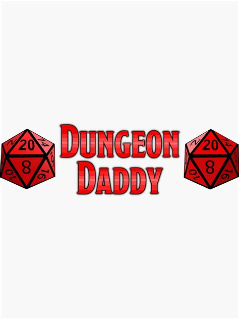 Dungeon Daddy Sticker For Sale By Bugstep Redbubble