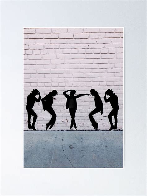 Michael Jackson Dancing Silhouette Digital Art Poster For Sale By