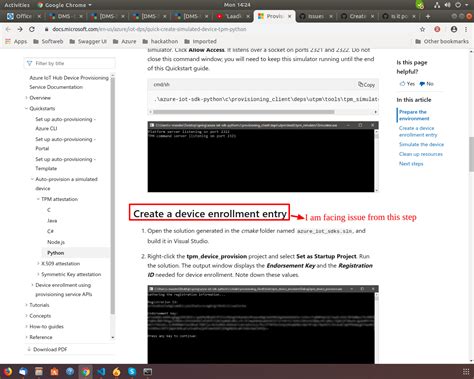 Is It Possible Simulated Tpm Device Using Python Device Sdk Azure Iot Sdk Python Is Running