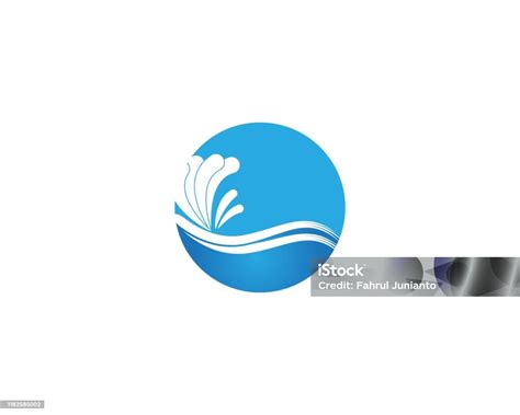 水波飛濺徽標範本向量圖形及更多圓形圖片 圓形 大自然 形狀 Istock