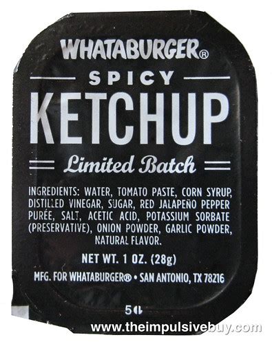 Review Whataburger Limited Batch Spicy Ketchup The Impulsive Buy