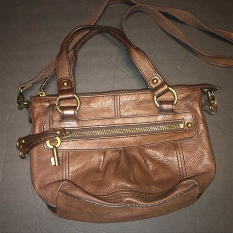 Bags Fossil Brown Leather Crossbody Poshmark