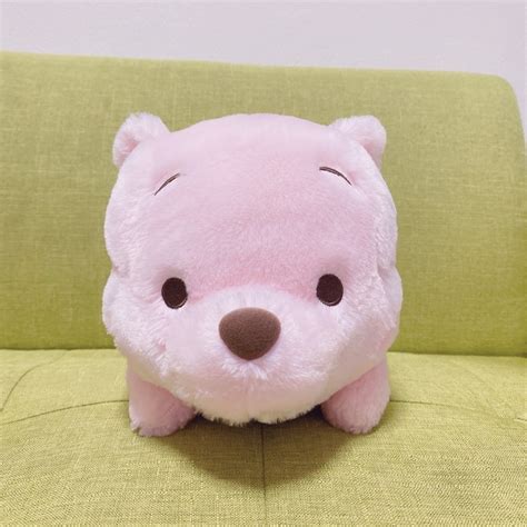 日本景品 日版 正版 全新 日本娃娃機 Disney 迪士尼 小熊維尼 趴趴 Pooh桑 櫻花粉 玩偶 娃娃 蝦皮購物