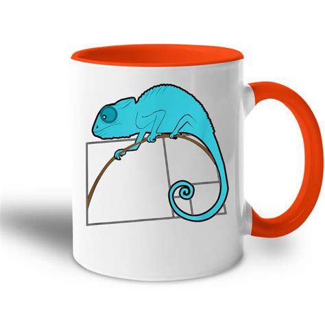 Fibonacci Chameleon Golden Ratio Geometria Sagrada Accent Mug Regaloses