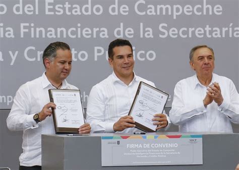 Firma Convenio Gobierno de Campeche y la UIF de la Secretaría de