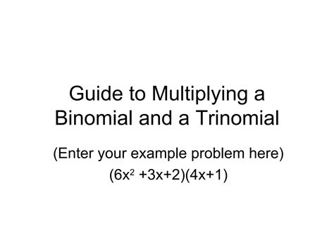 Polynomial Powerpoint PPT