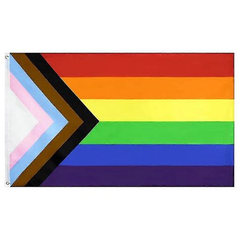 Rainbow Progress Pride Flag Large Rainbow Gay Pride Flags Banner