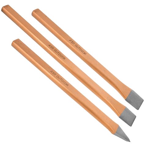 3pc Heavy Duty Cold Steel Chisel Set Rock Hounding Equipment Asr Outdoor