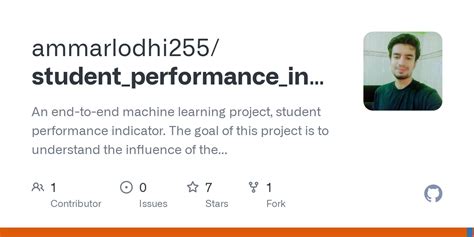 GitHub Ammarlodhi Student Performance Indicator End To End Implementation An End To End