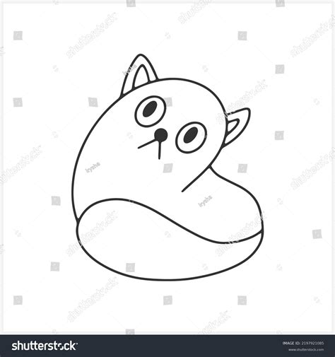 Doodle Cat Set Clip Art Hand Stock Vector Royalty Free 2197921085