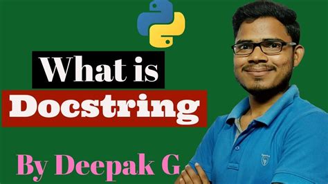 What Is Docstring In Python Types Of Docstring Python O Level Hindi English YouTube